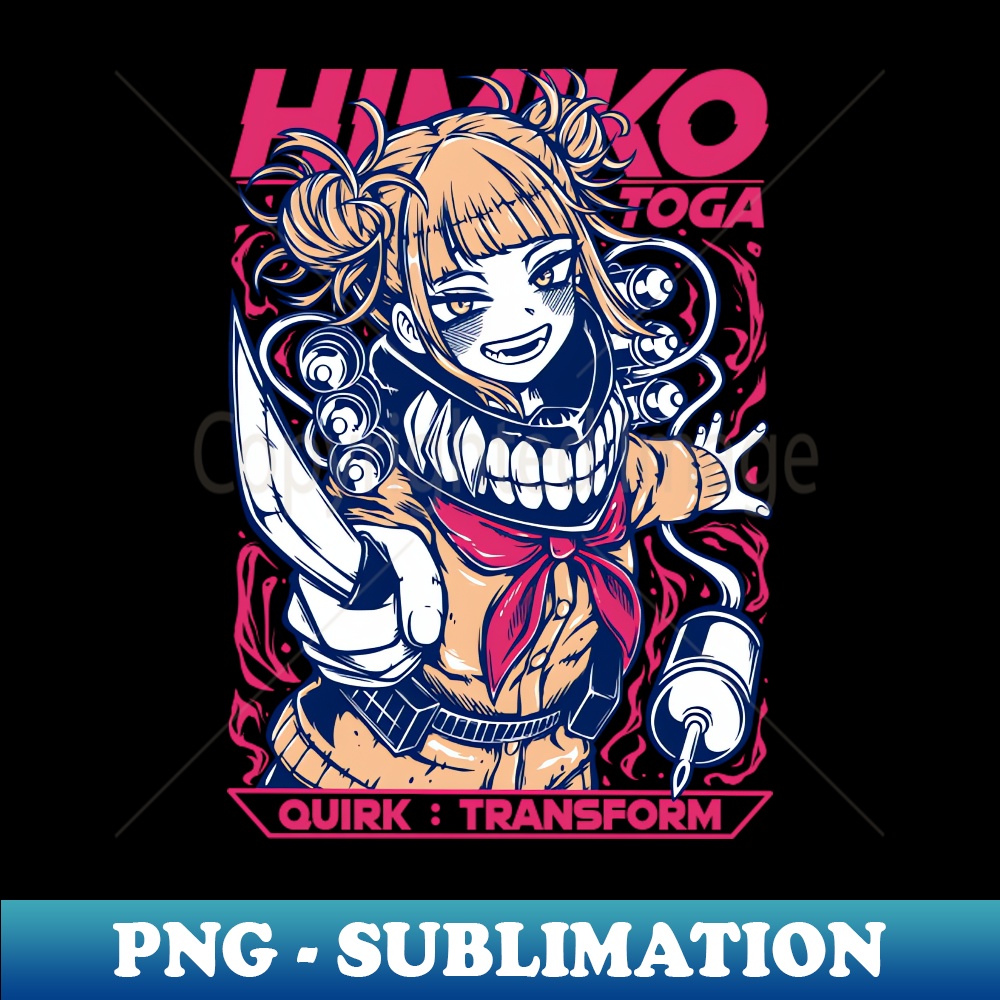 Himiko Toga - Instant Sublimation Digital Download - Create | Inspire Uplift