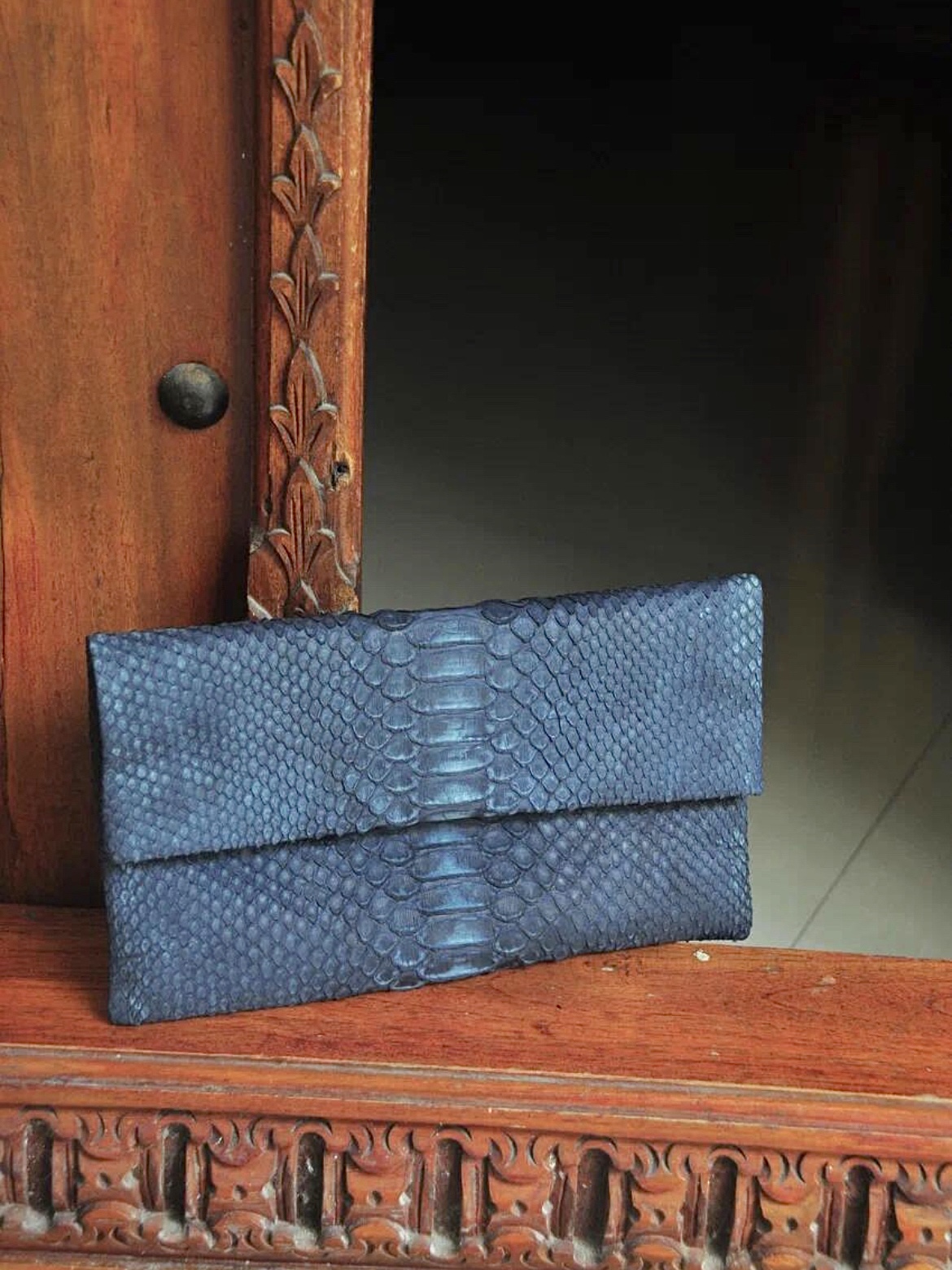 blue jeans envelope clutch | Inspire Uplift
