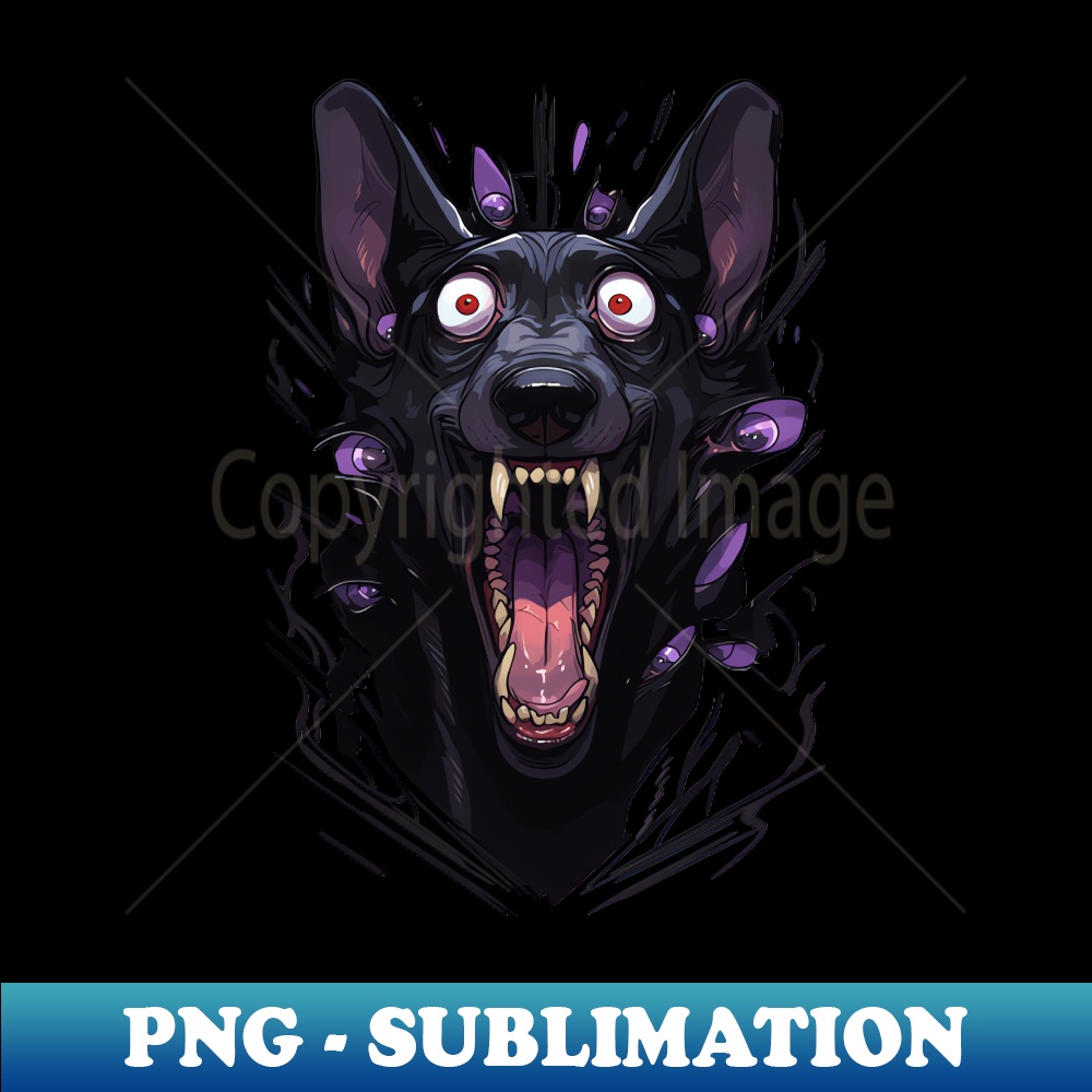 From Inside - Demon Doberman Hell Hound Comic Horror art - | Inspire Uplift