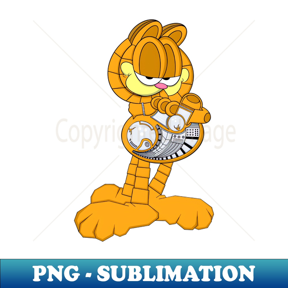 mecha cyborg Garfield artwork - Digital Sublimation Download - Inspire ...