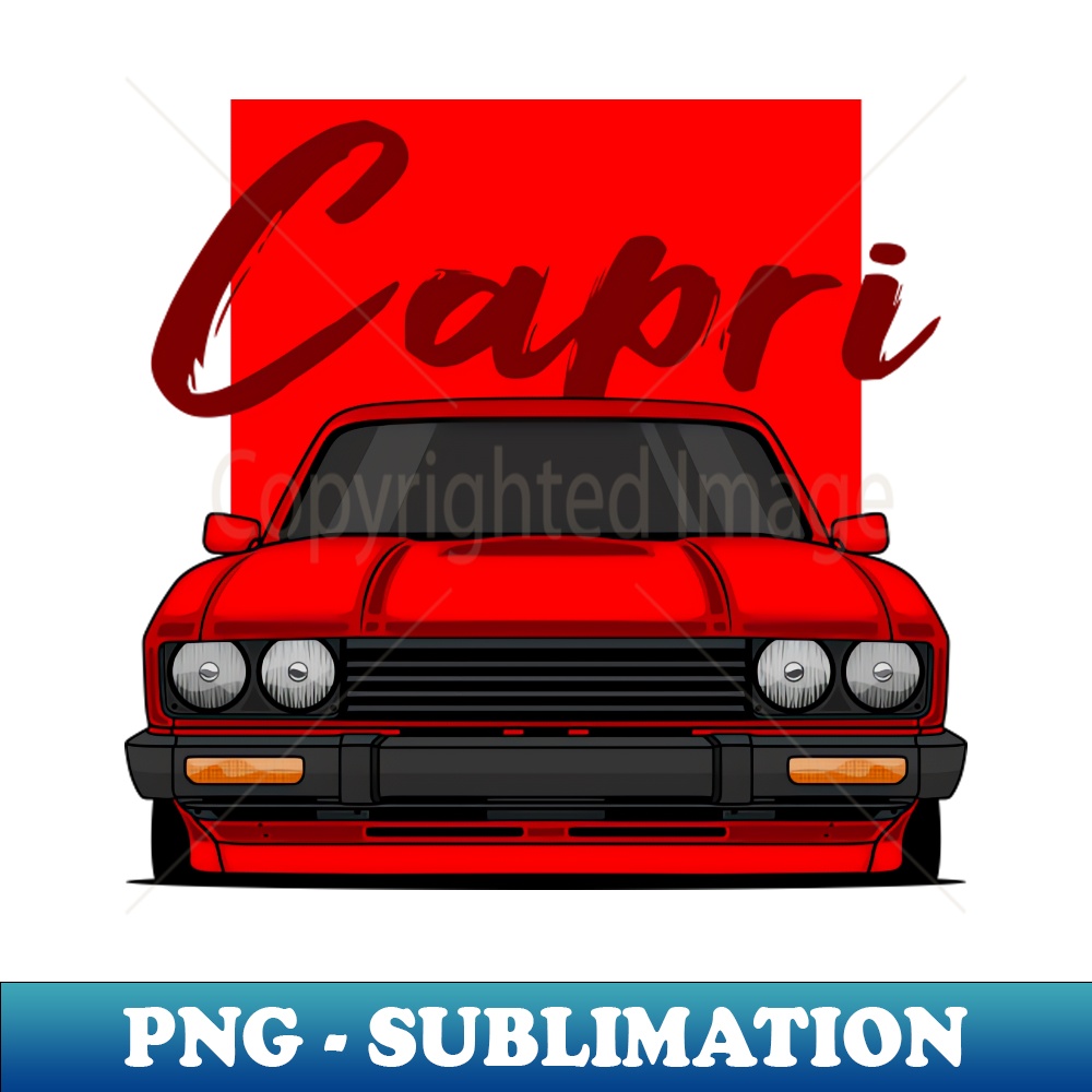 Front Red Capri MK3 Classic - Premium PNG Sublimation File - | Inspire ...