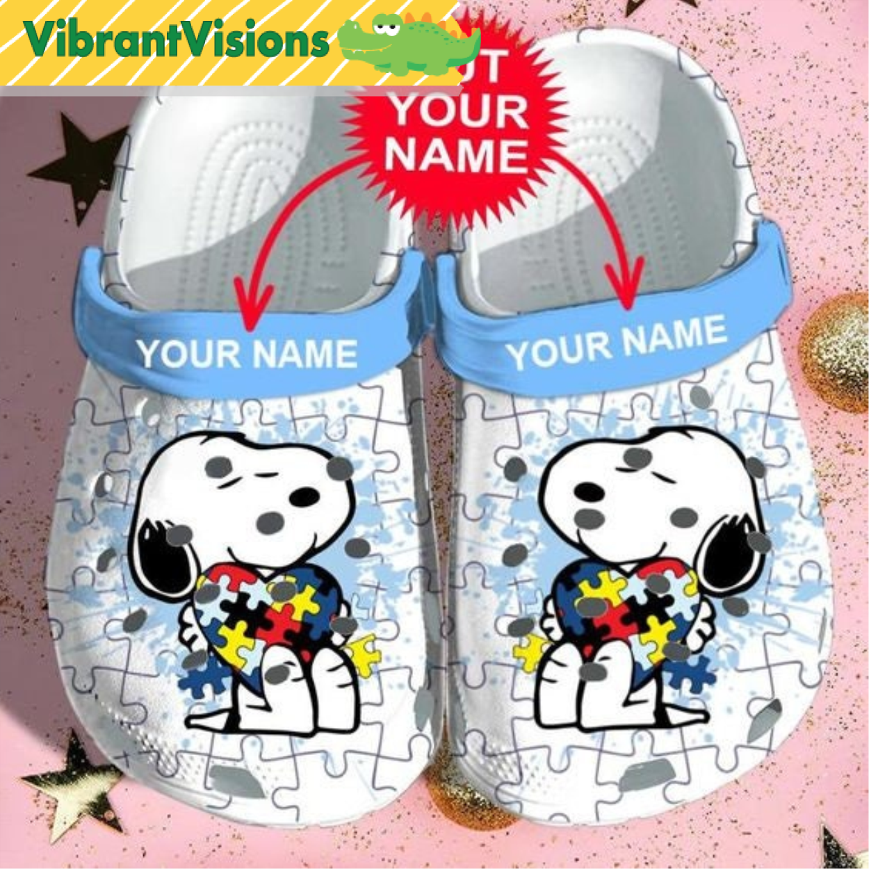 Personalized Peanuts Snoopy Clog Shoes | Inspire Uplift