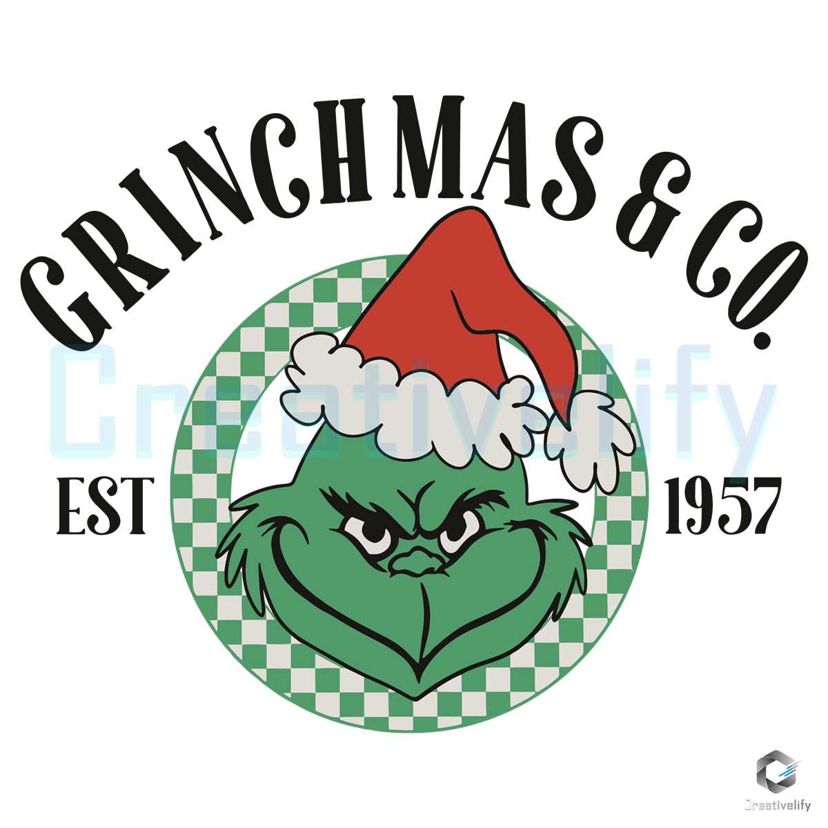 Free Grinchmas And Co Est 1975 SVG Merry Xmas Vintage File | Inspire Uplift