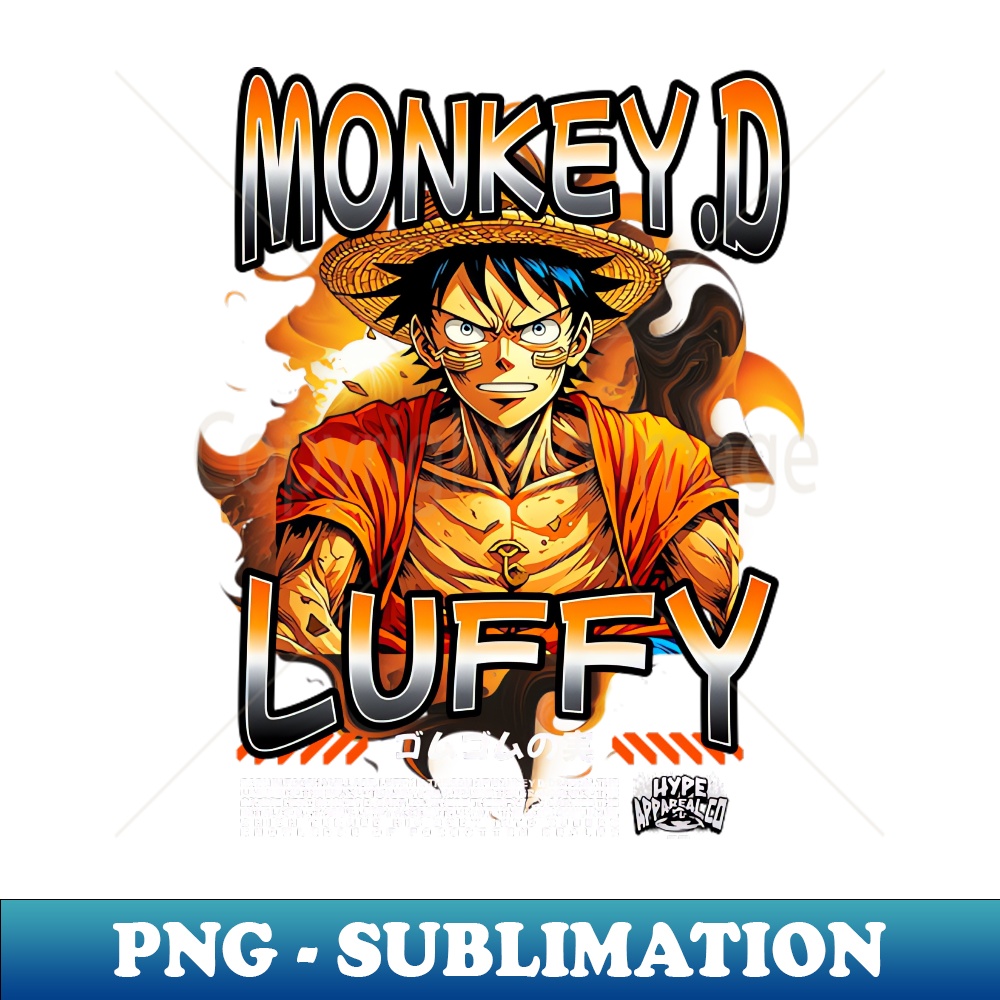 Monkey D Luffy - High-Resolution PNG Sublimation File - Fash | Inspire ...