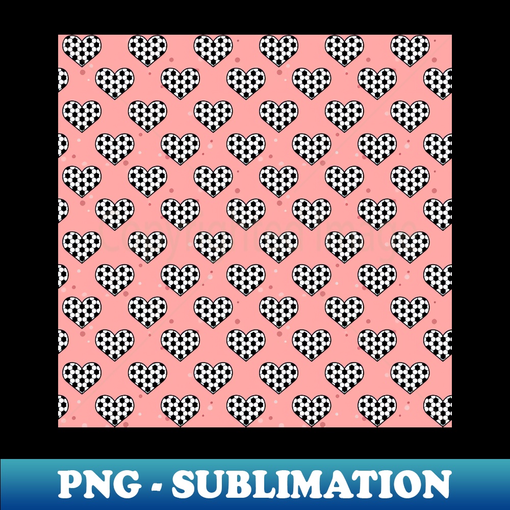 Football Heart Ball Texture - Pink Background - Unique Subli | Inspire ...