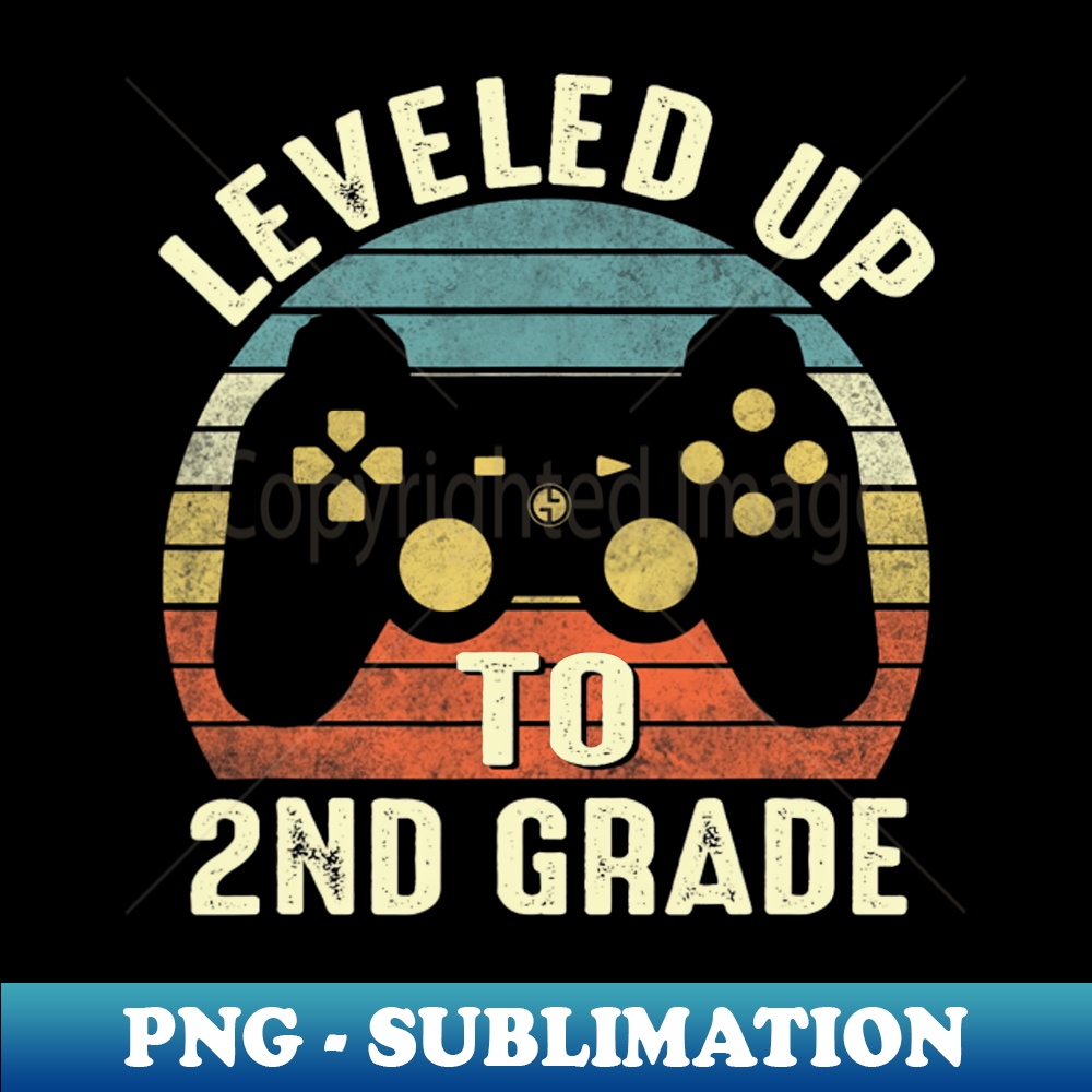 Vintage Leveled Up To 2nd Grade Back To School Gamer Boys - | Inspire ...