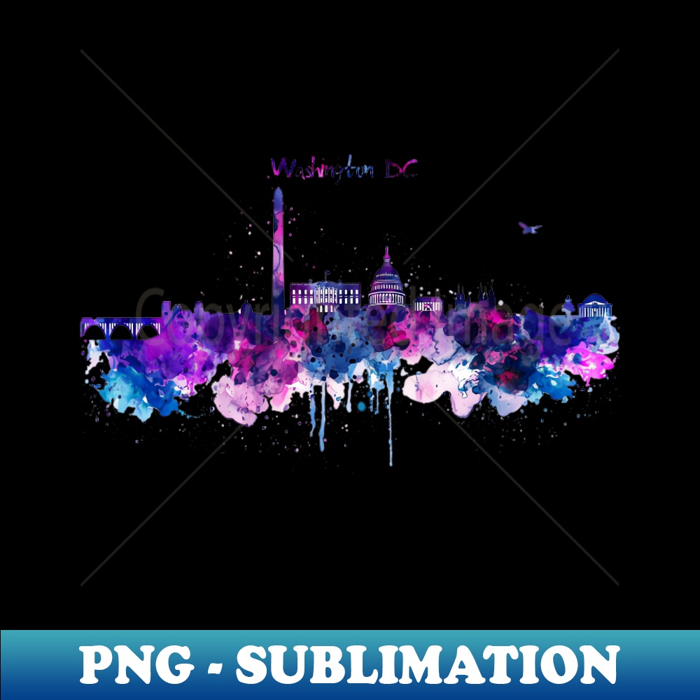 Washington DC Skyline - Instant Sublimation Digital Download | Inspire ...