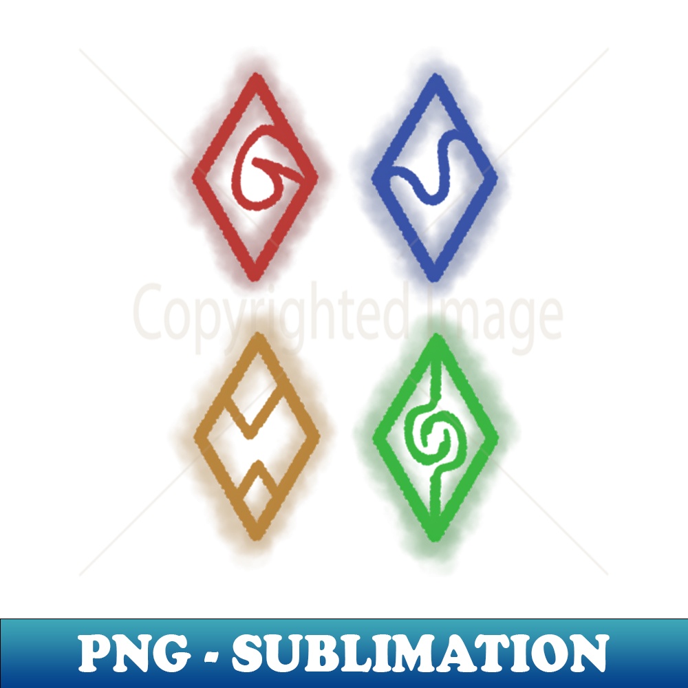 Elemental Runes Bright - PNG Transparent Sublimation File - | Inspire ...