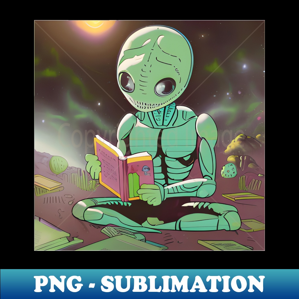 Believe in Yourself Funny an Alien reading a Book - Special | Inspire ...