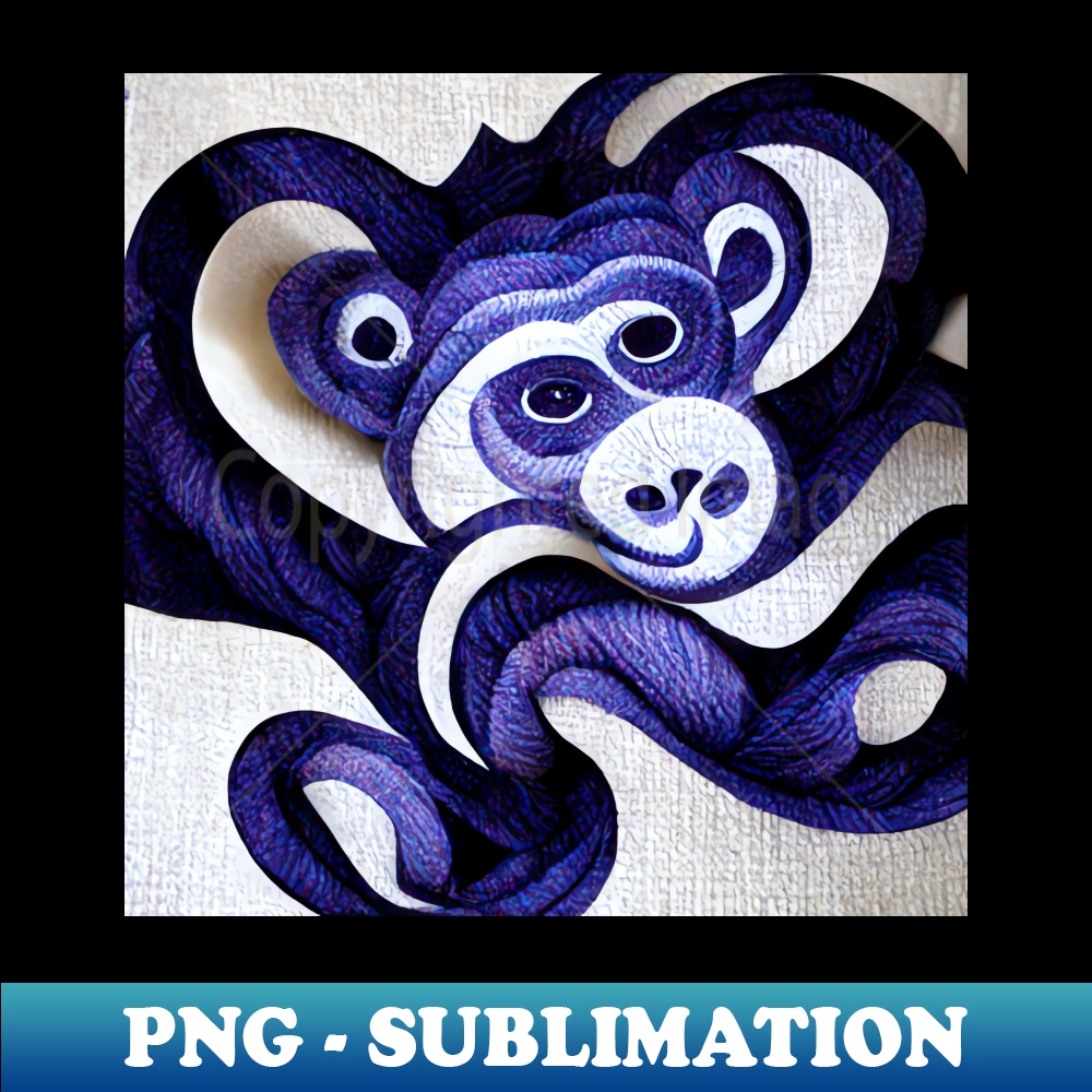 Weird little monkey twisted like a purple pretzel - Signatur | Inspire ...