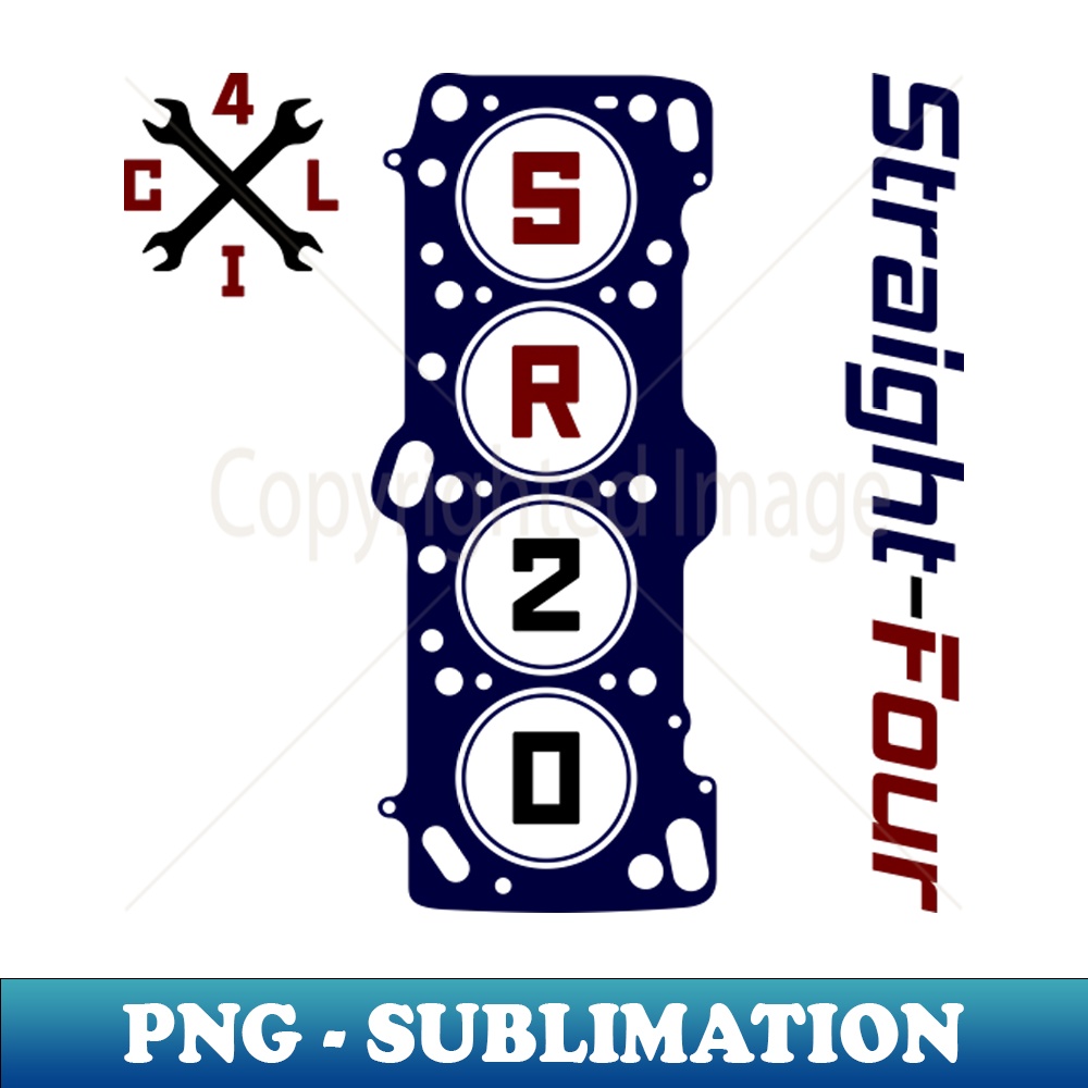 SR20 Straight Four Engine - PNG Transparent Sublimation Desi - Inspire ...