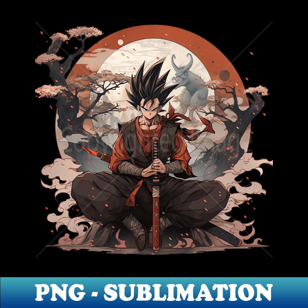 goku samurai - PNG Transparent Sublimation Design - Stunning | Inspire ...