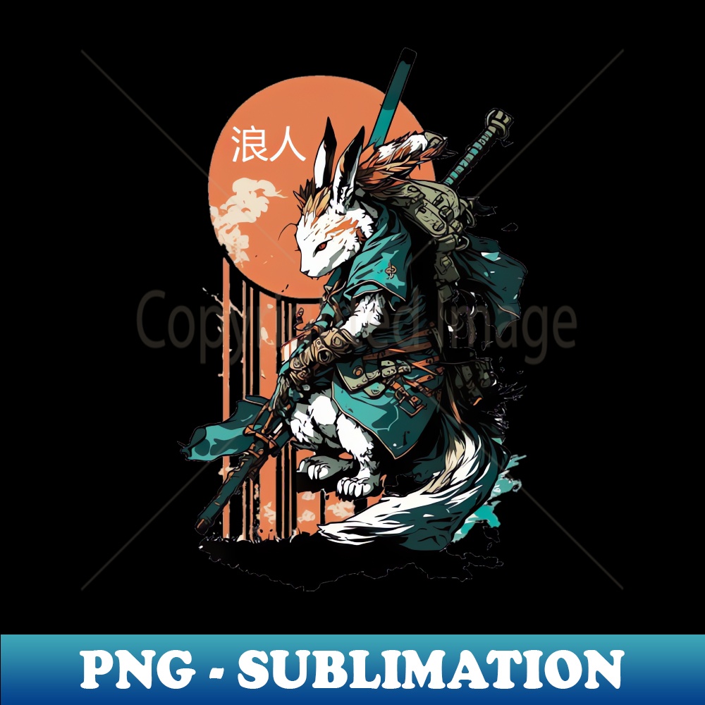 Rabbit Ronin Hop into Action - Creative Sublimation PNG Down | Inspire ...