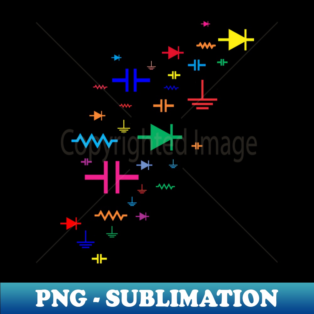electronics symbols - Unique Sublimation PNG Download - Tran - Inspire ...