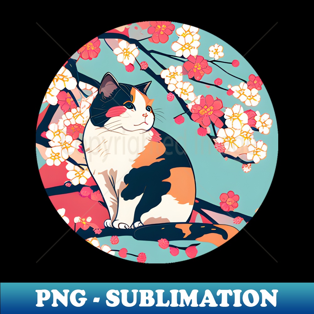 Cherry Blossom Cat Sakura Japanese Kawaii - Funny Cats - Ins | Inspire ...