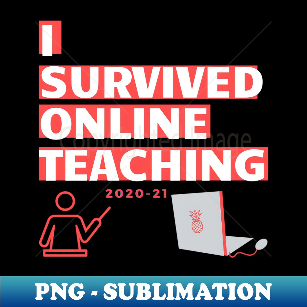 I survived online teaching funny logo covid homeschool mum d | Inspire ...