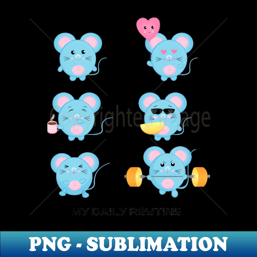 Daily routine for mouse - Instant PNG Sublimation Download - | Inspire ...