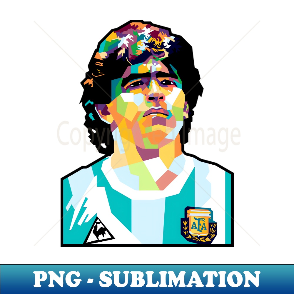 Diego Maradona Pop Art - PNG Transparent Sublimation Design | Inspire ...