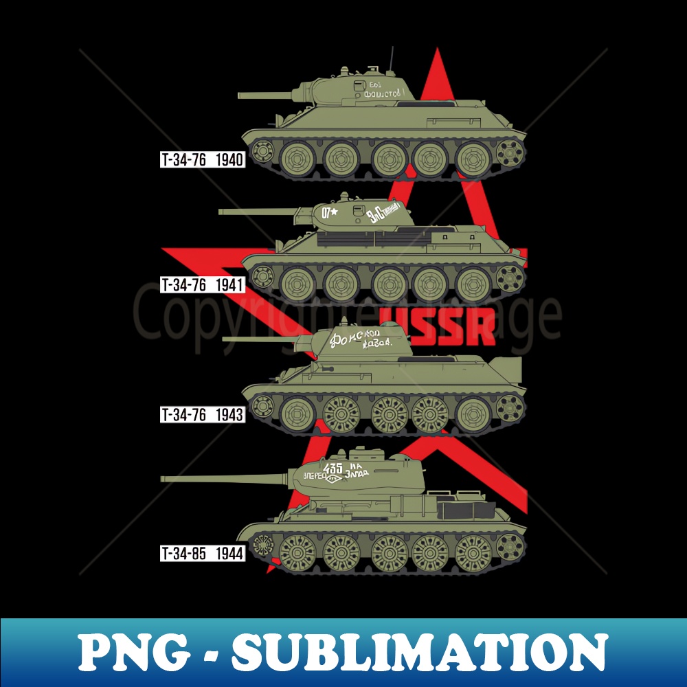 Soviet T-34 Tanks - Exclusive PNG Sublimation Download - Enh | Inspire ...