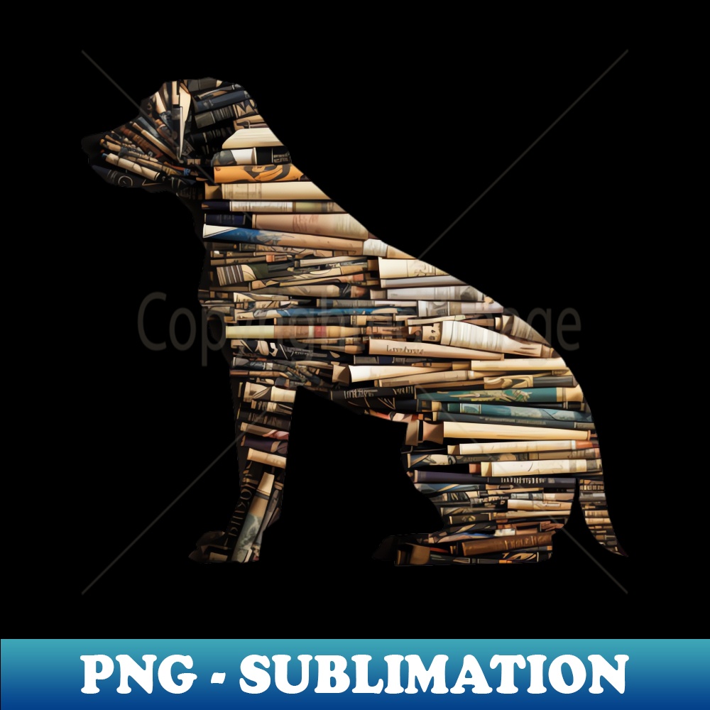 Dog silhouette from books dog with books literary lovers lit | Inspire ...