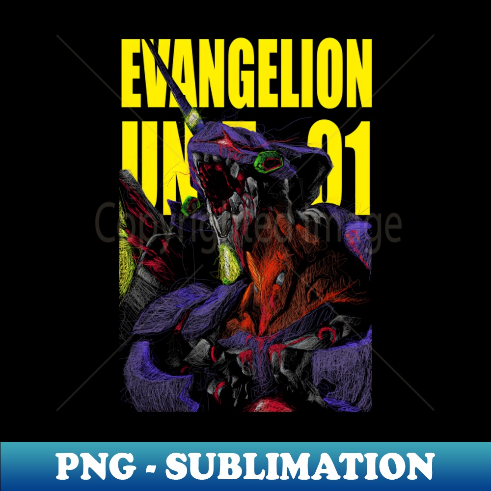 eva unit 01 - Retro PNG Sublimation Digital Download - Perfe | Inspire Uplift