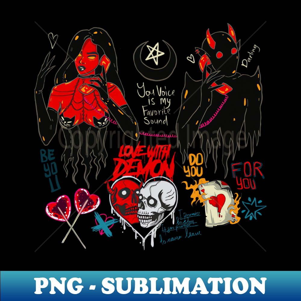 The devil fell in love - High-Resolution PNG Sublimation Fil | Inspire ...