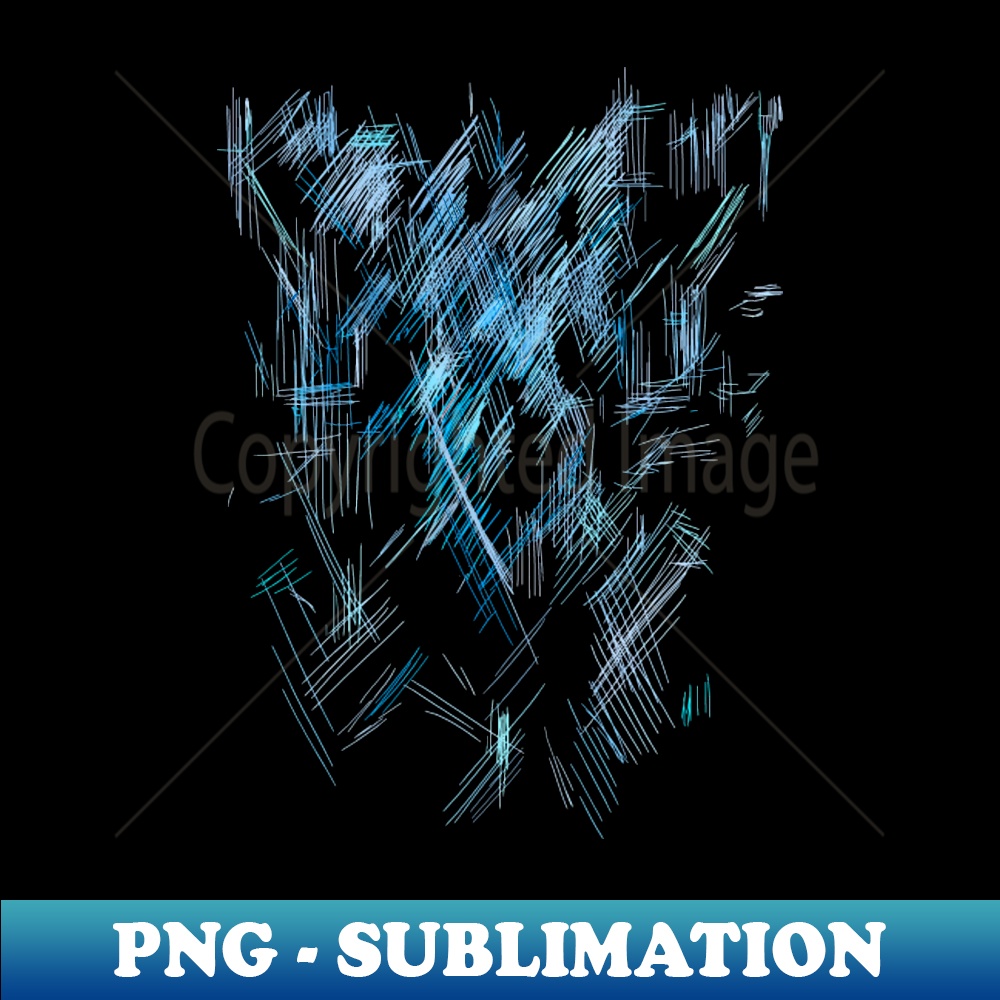 Blue Abstract Ghost Structure - Instant Sublimation Digital | Inspire ...