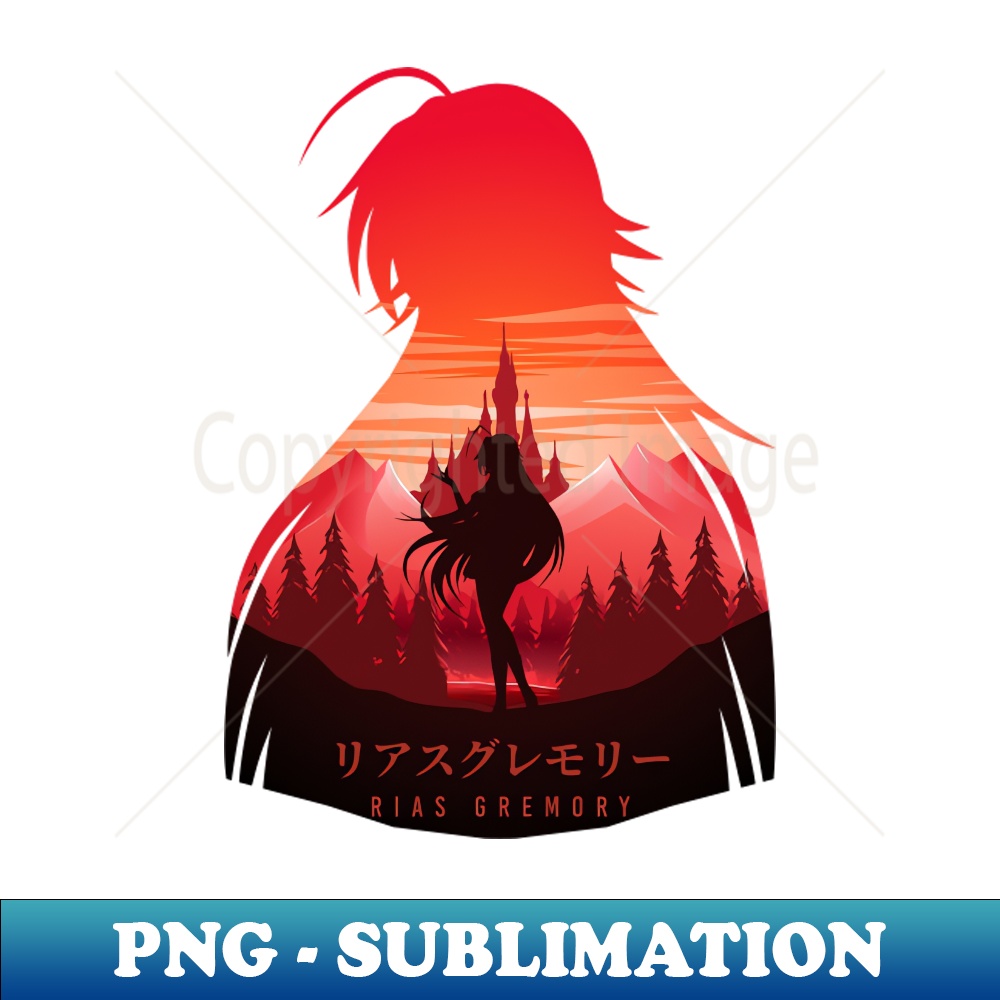 Rias Gremory - PNG Transparent Sublimation Design - Capture | Inspire ...