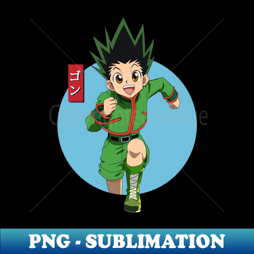 Gon Freecss - Hunter X anime - Signature Sublimation PNG Fil - Inspire ...