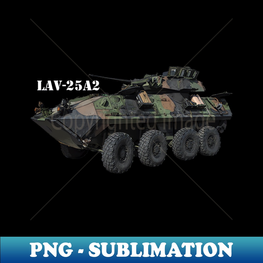 LAV-25A2 Wheeled Armored Vehicle - Unique Sublimation PNG Do - Inspire Uplift