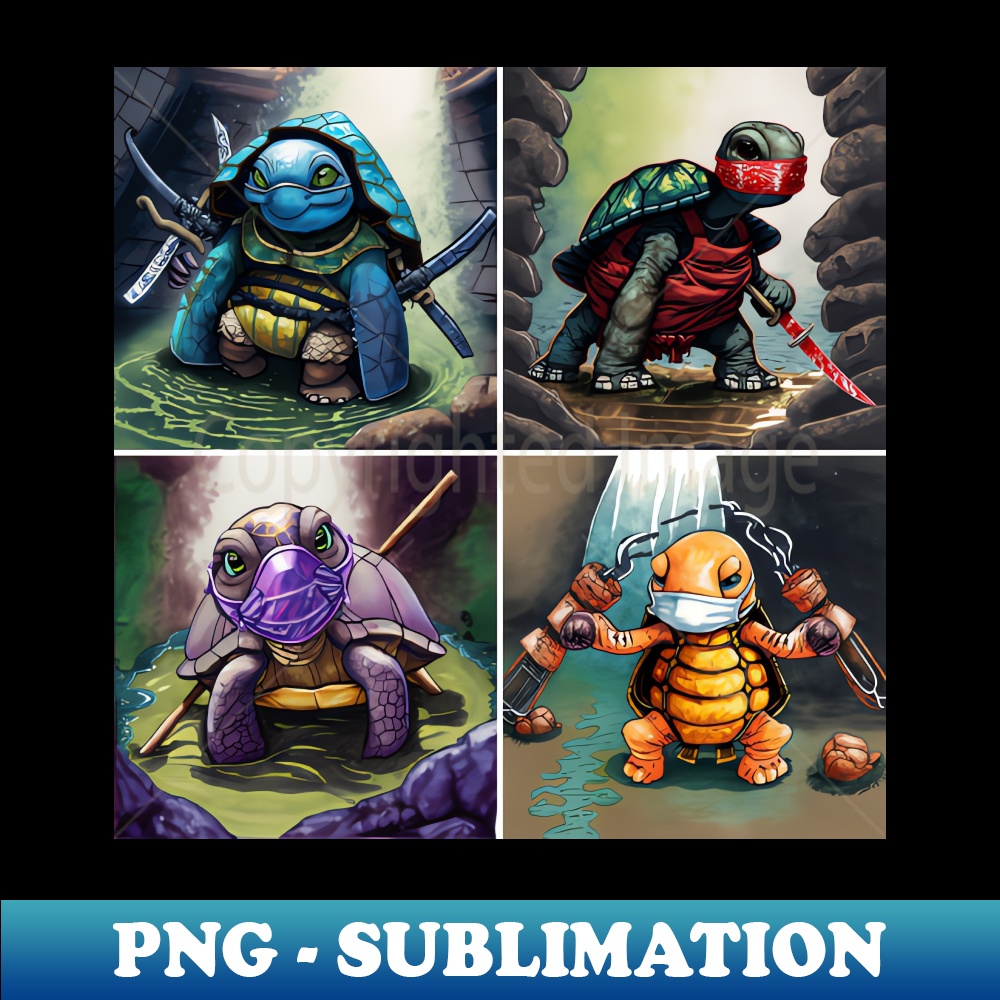Teenage Mutant Ninja Turtles - PNG Sublimation Digital Downl | Inspire ...