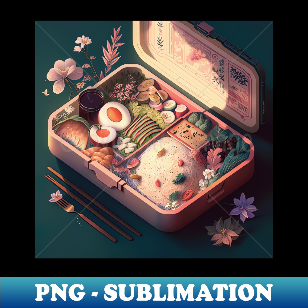 Japanese Bento Box art - Instant Sublimation Digital Downloa | Inspire ...