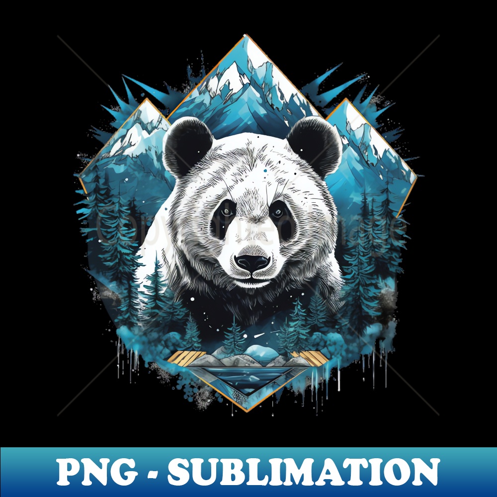 Panda bear - Instant PNG Sublimation Download - Transform Yo | Inspire ...