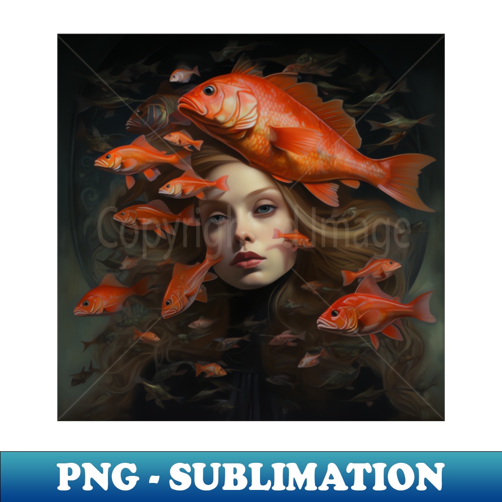 Fantasy fish lady - Digital Sublimation Download File - Perf - Inspire ...