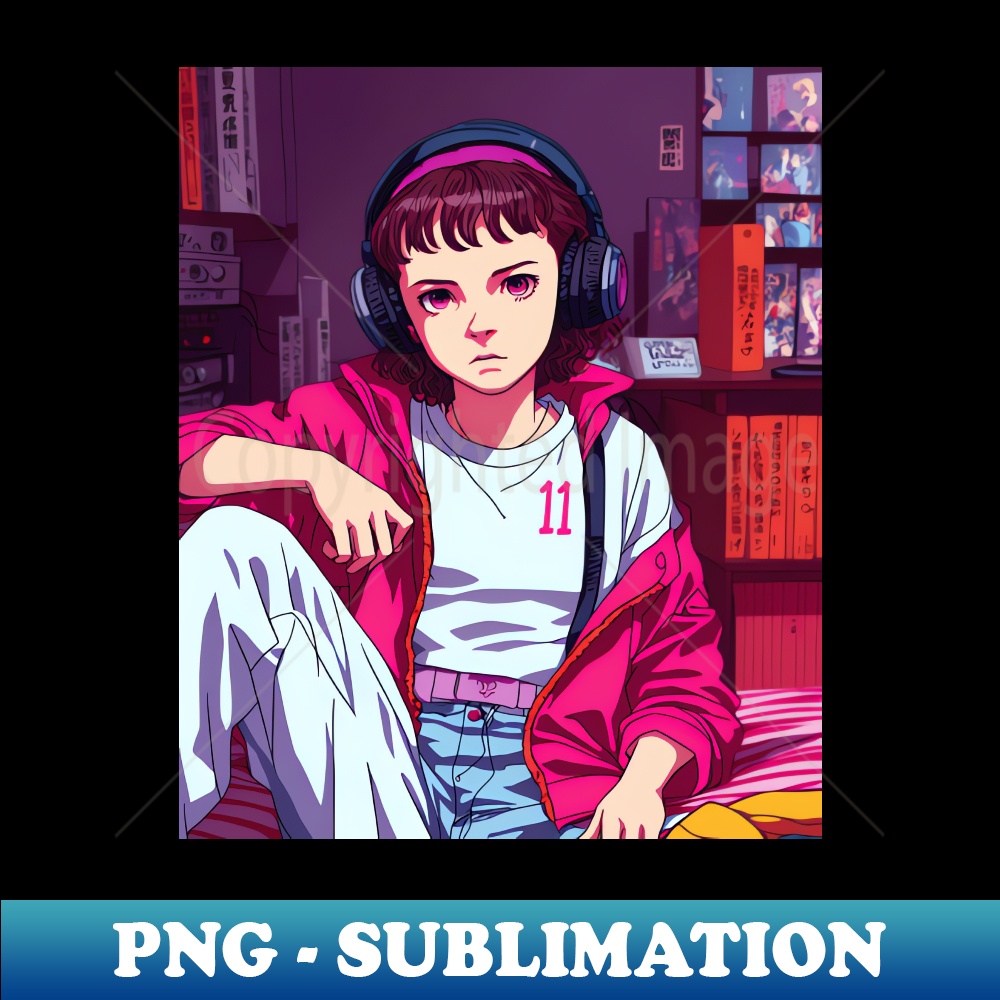 eleven Stranger Things lofi girl vibe aesthetic Anime 80s - - Inspire ...