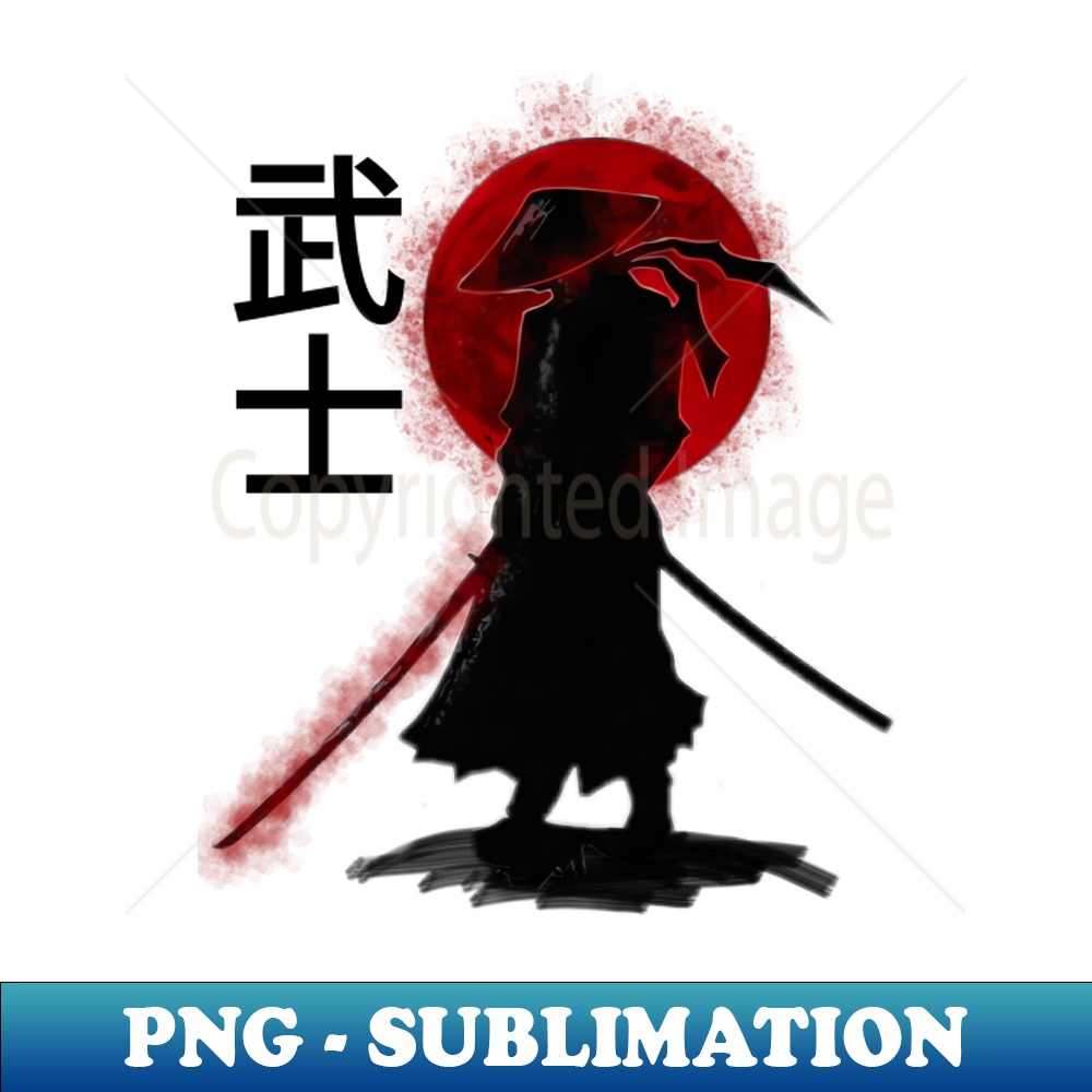 Japanese Samurai Red Sun - PNG Transparent Digital Download | Inspire ...