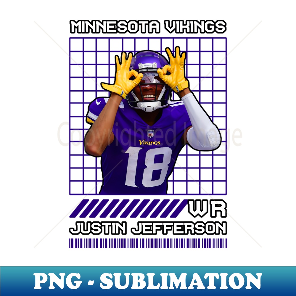 JUSTIN JEFFERSON - WR - MINNESOTA VIKINGS - Modern Sublimati | Inspire ...
