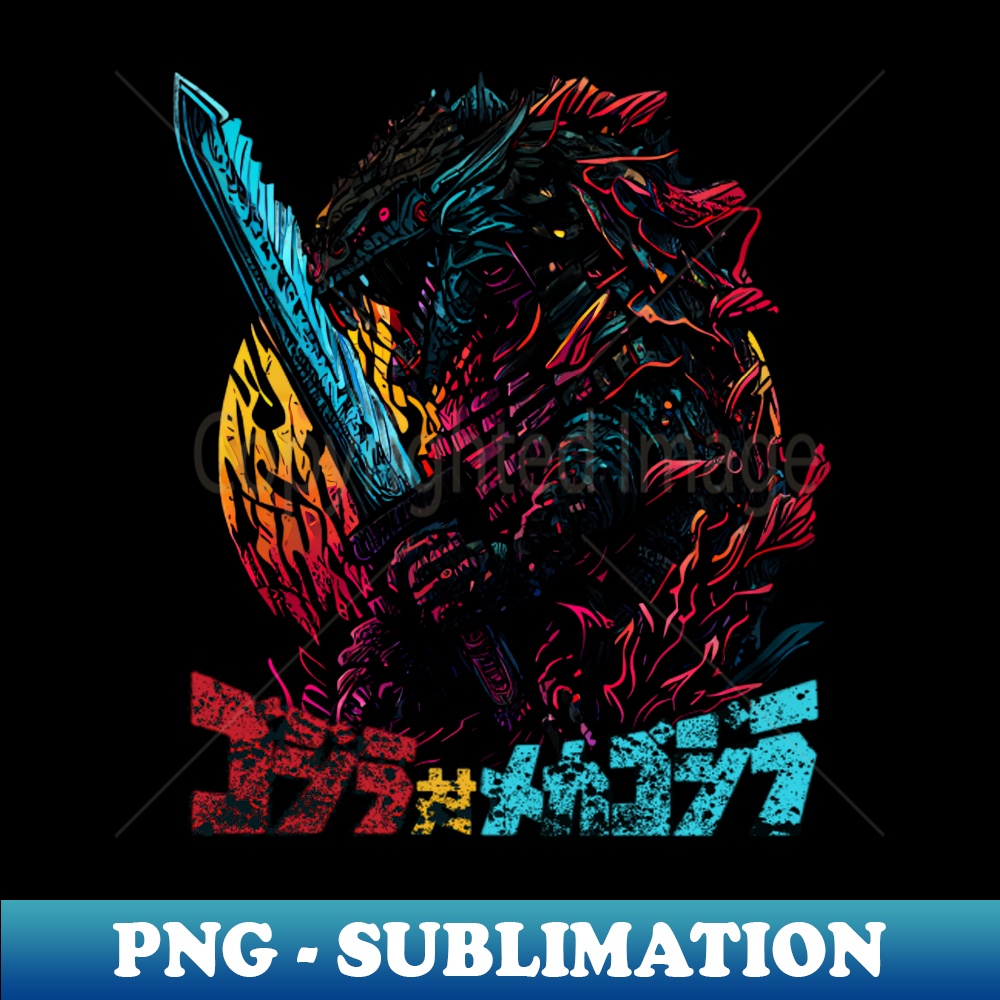 Samurai Godzilla - Professional Sublimation Digital Download | Inspire ...
