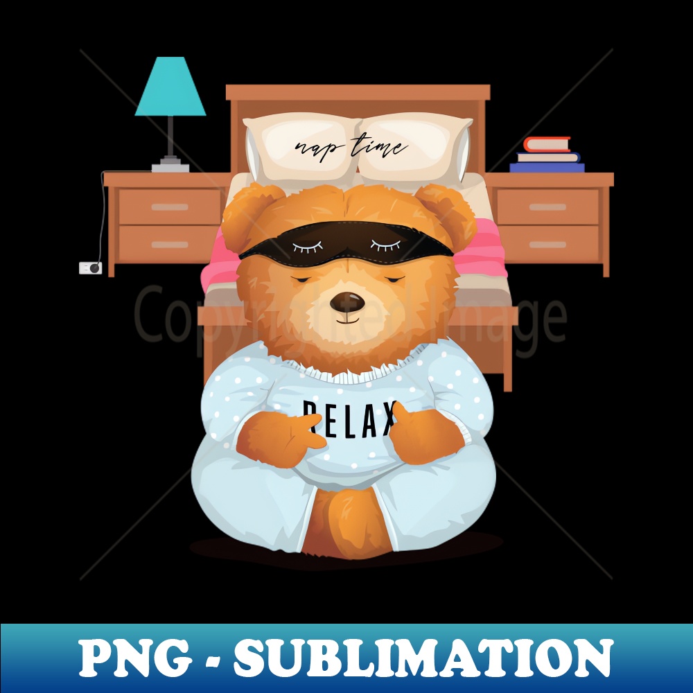 Relax Nap Time Bear - Exclusive Sublimation Digital File - B | Inspire ...