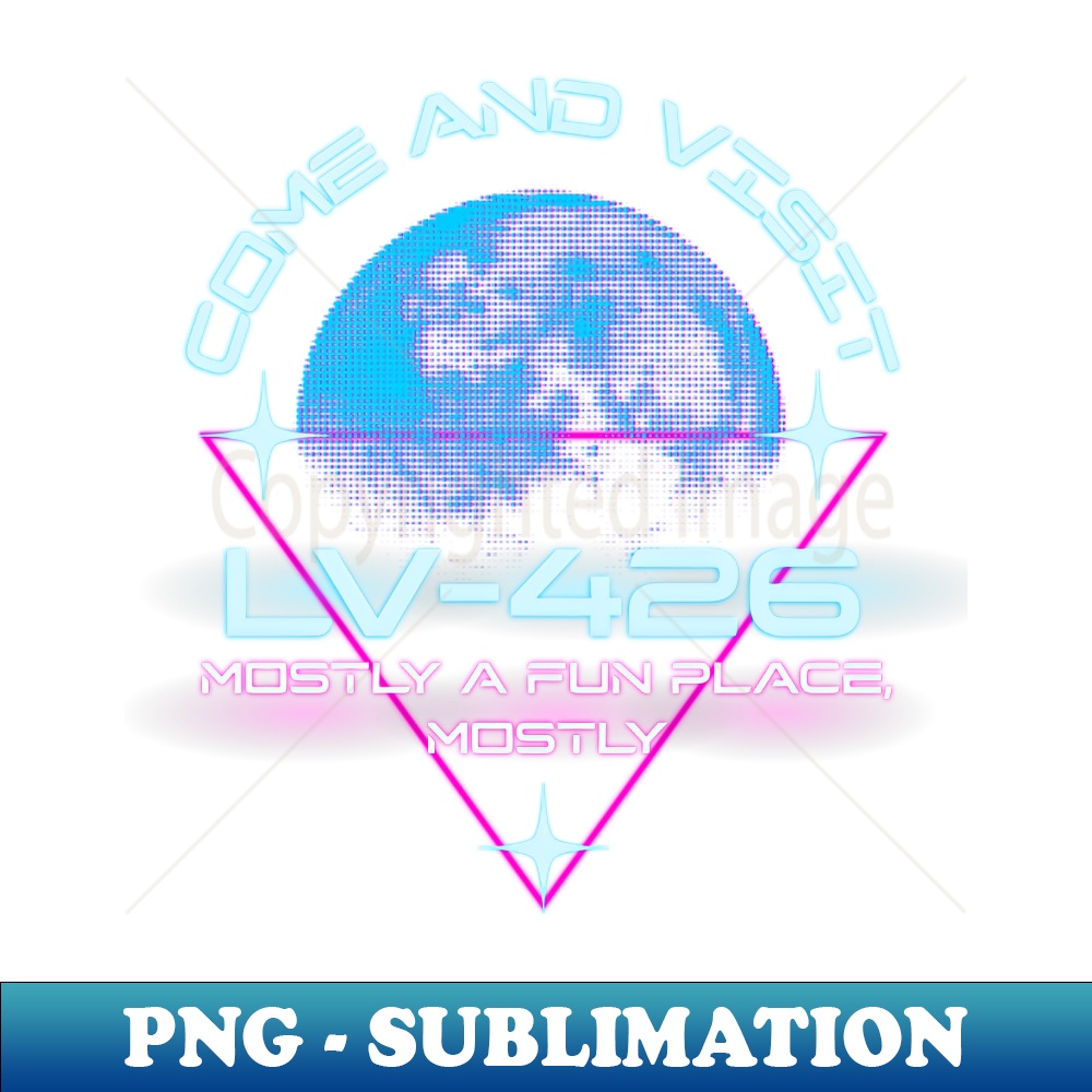 Cool retro Alien LV-426 synthwave design - PNG Transparent S | Inspire ...
