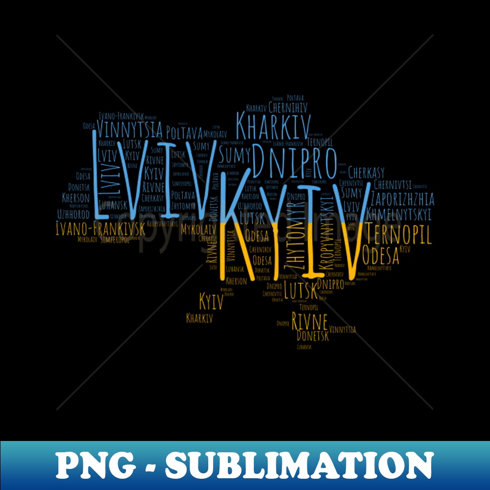 Map of Ukraine Ukrainian cities - PNG Transparent Sublimatio | Inspire ...