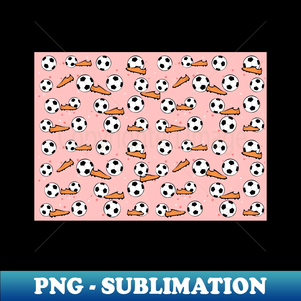 Football Soccer - Balls Boots Seamless Pattern on Pink Bac | Inspire Uplift