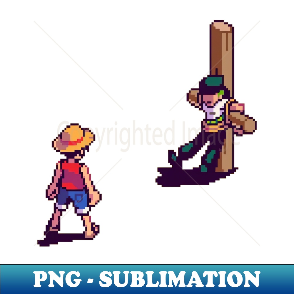 luffy zoro 8bit - Decorative Sublimation PNG File - Capture | Inspire ...