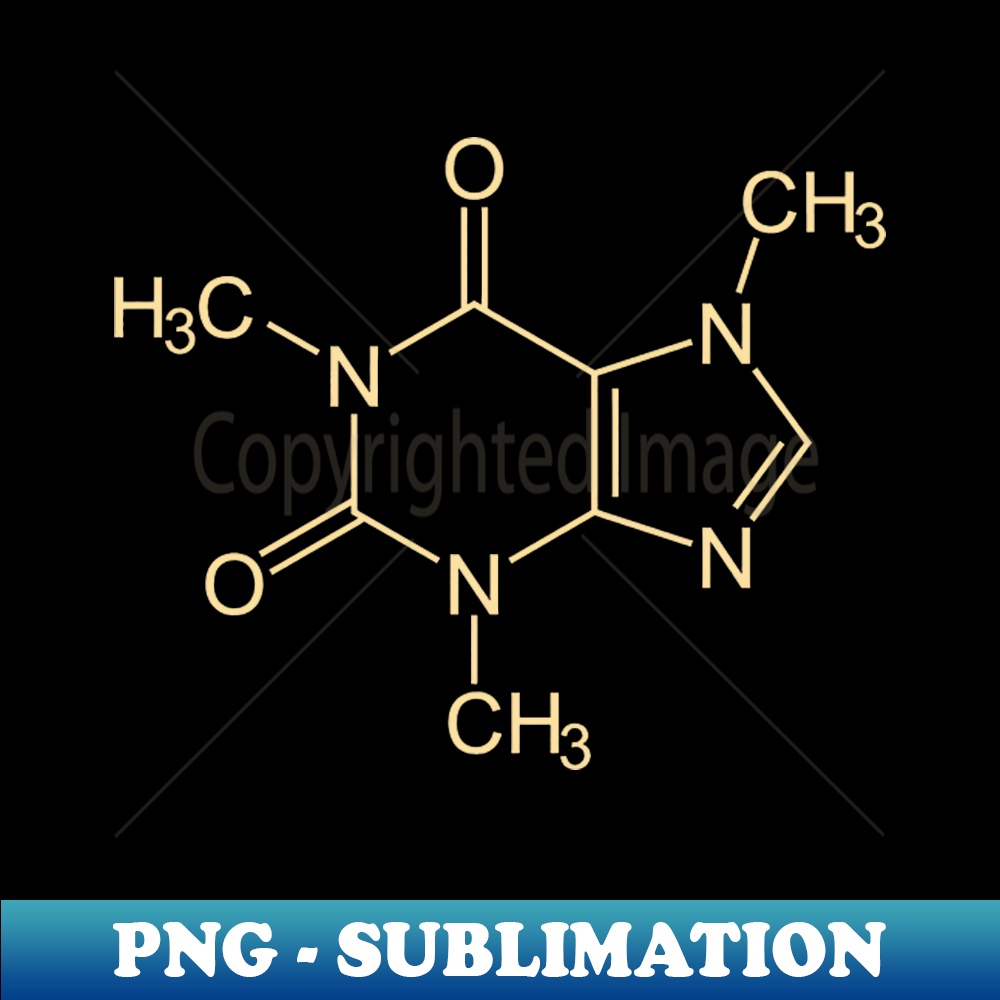 Caffeine Molecule - Digital Sublimation Download File - Perf - Inspire ...