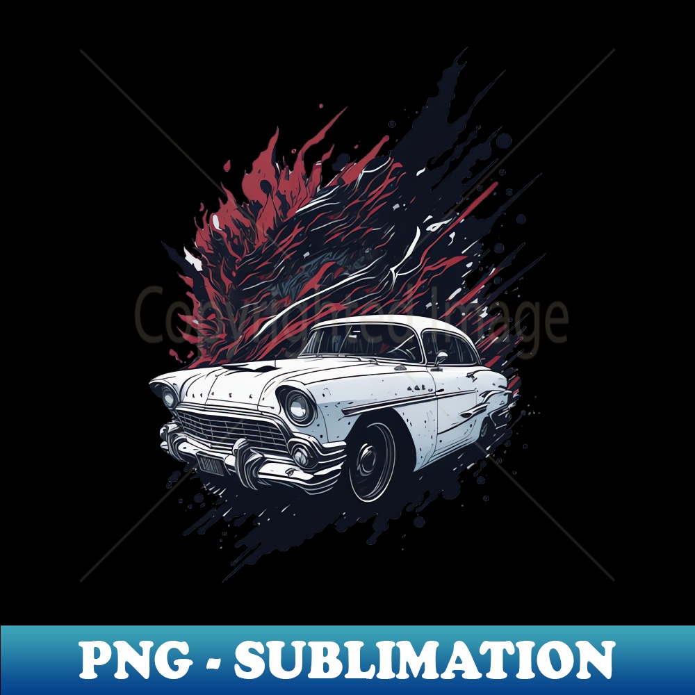 Classic car from the 50s stylized Splash Art Dynamic Motion | Inspire ...