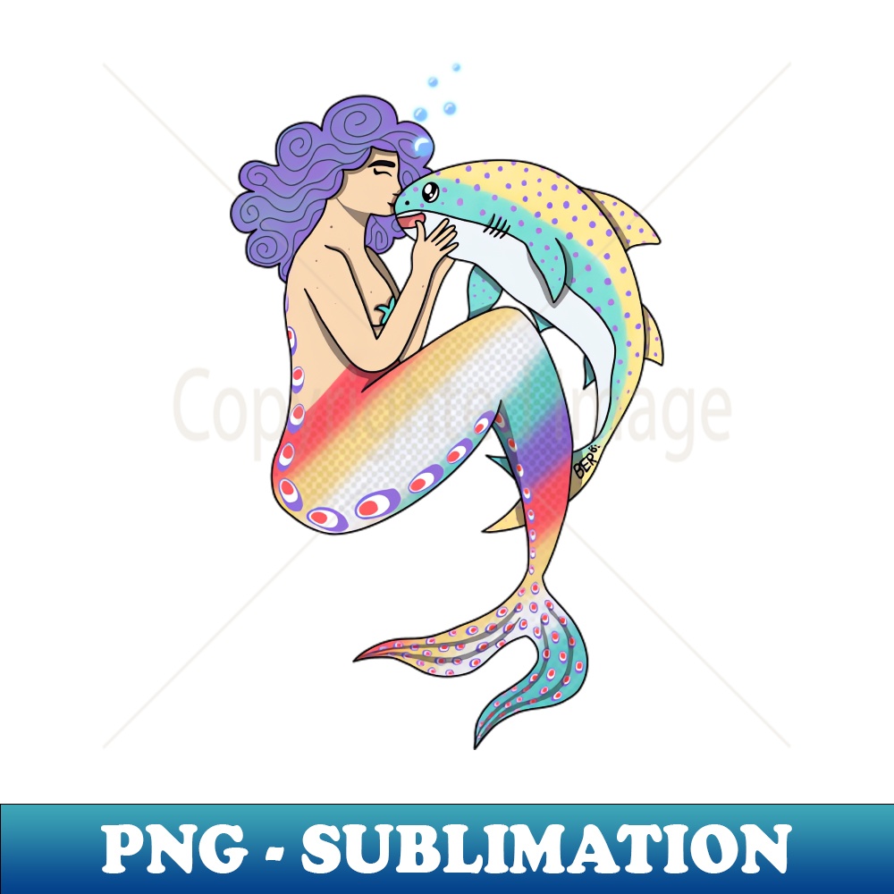 Sapphic LGBTQ Pride Mermaid - Aesthetic Sublimation Digital | Inspire ...