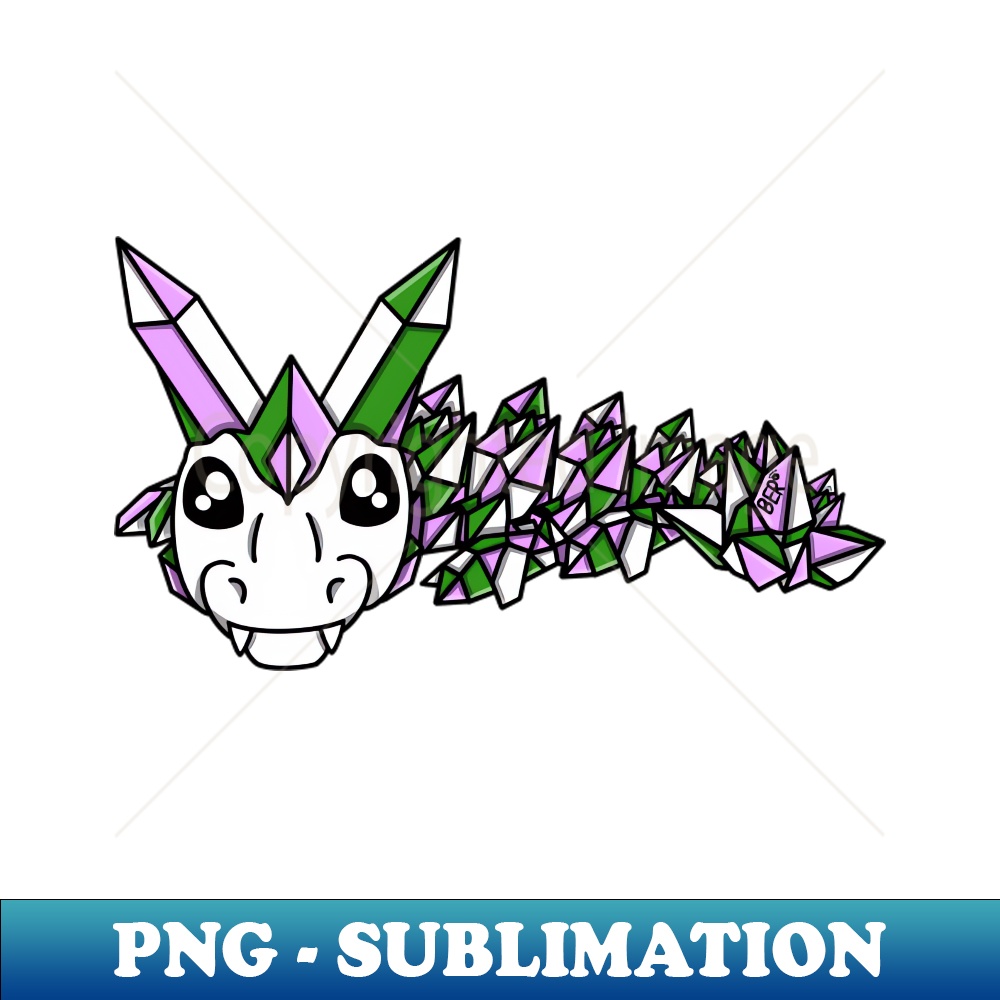 Genderqueer Pride Fidget Crystal Dragon - Premium Sublimatio | Inspire ...