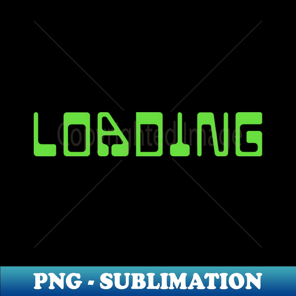 Loading Retro Game Text - Exclusive PNG Sublimation Download | Inspire ...