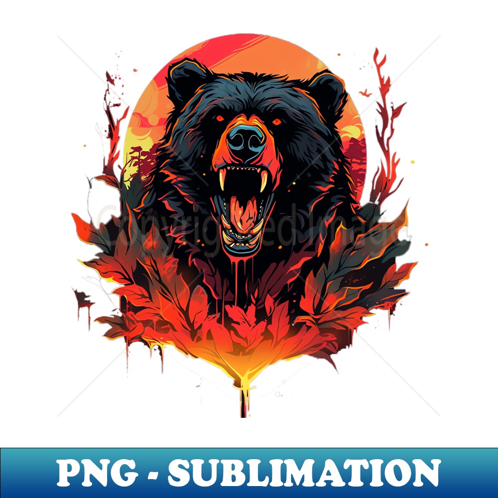angry bear - PNG Transparent Sublimation File - Bring Your D - Inspire ...