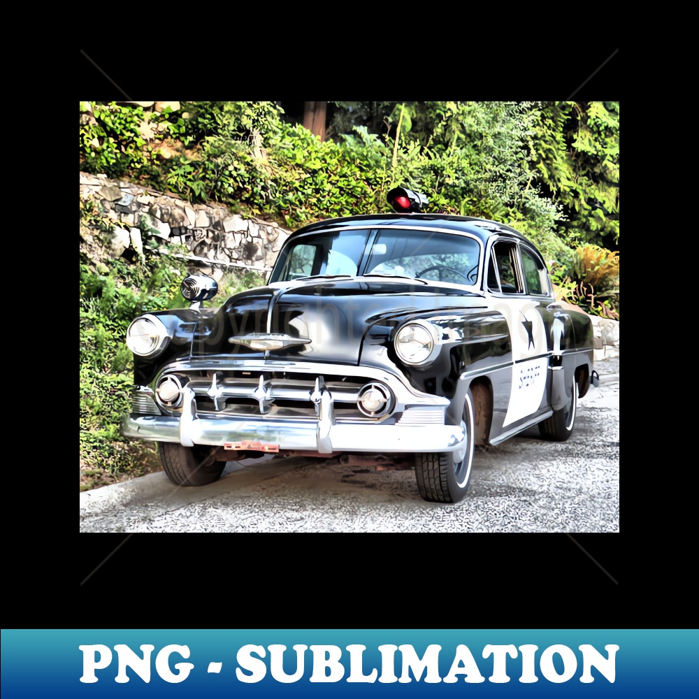 Classic Police Car No1 - Trendy Sublimation Digital Download | Inspire ...